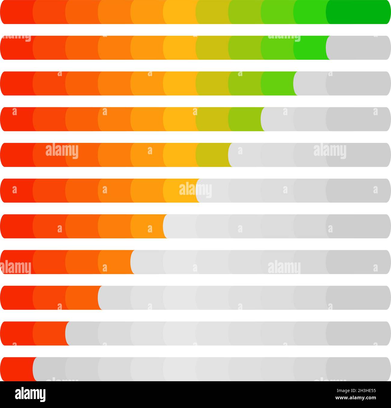 Progress, loading bars. Steps, phases, downloading loader bars - stock ...