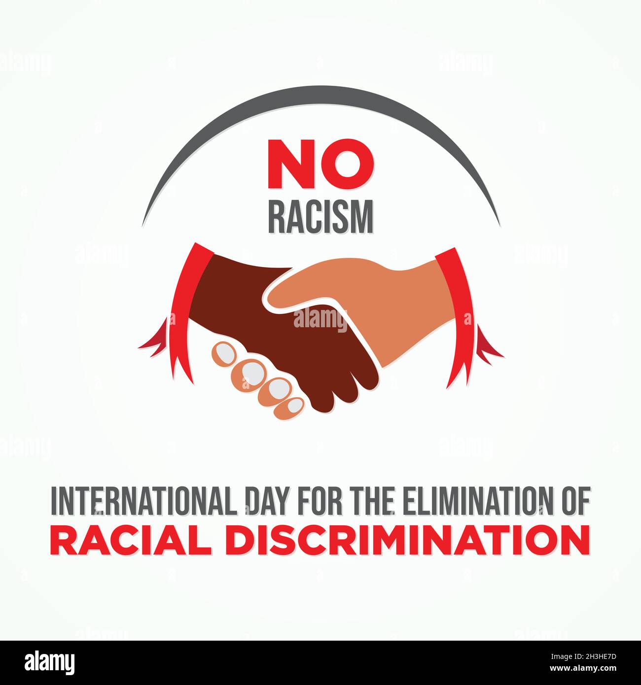 International Day for the Elimination of Racial Discrimination. Equality concept campaign ...