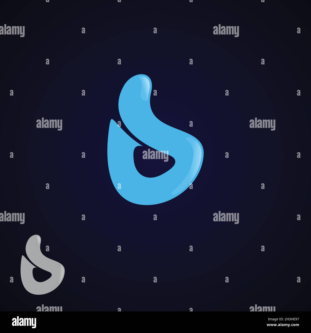 Abstract letter B symbol design with creative modern trendy. Simple and ...