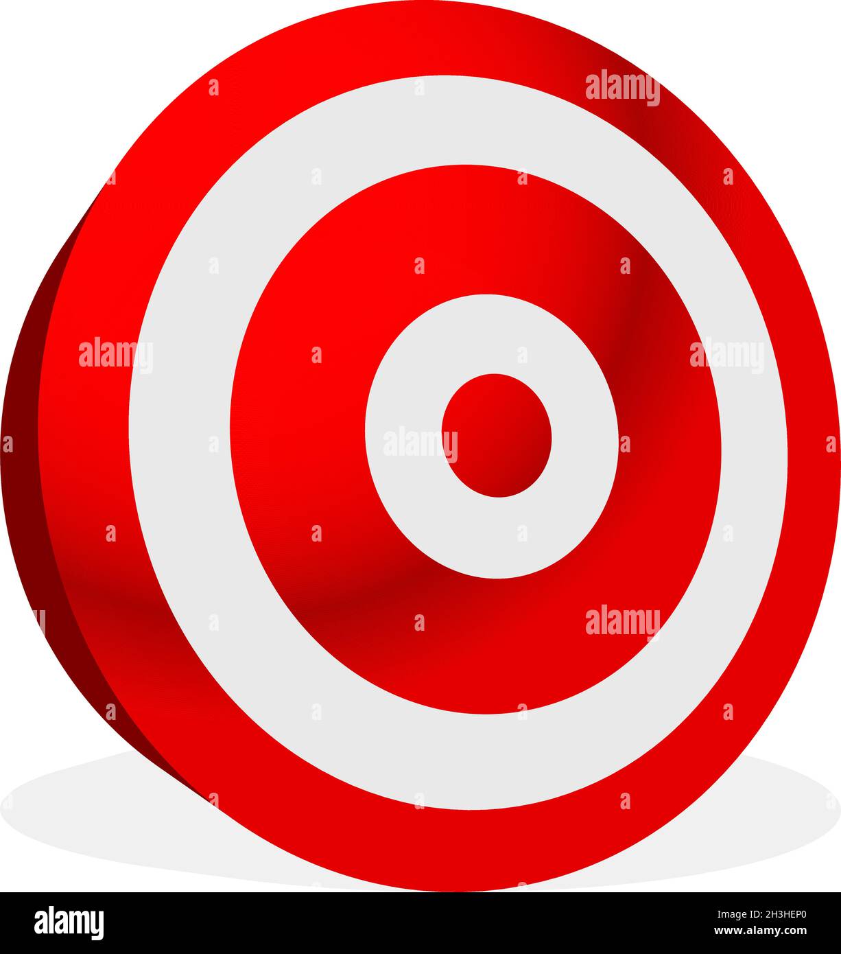 Red target, bulls eye icon - stock vector illustration, clip-art ...