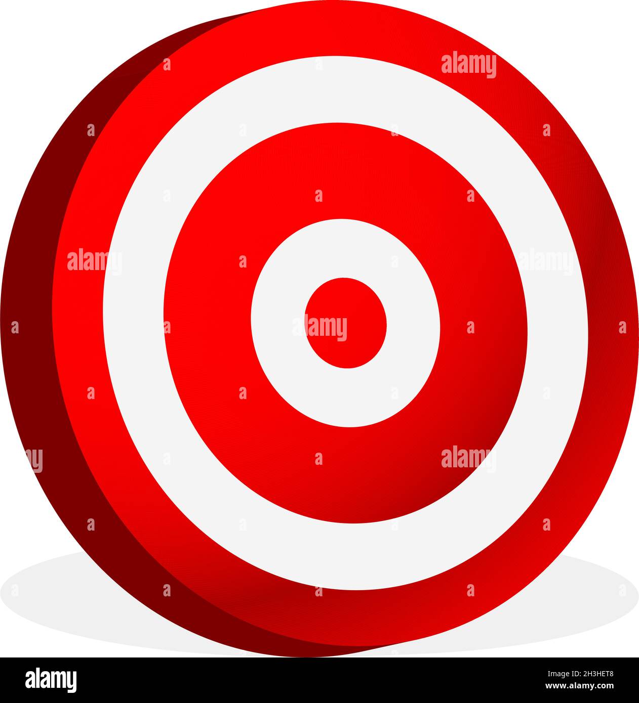 Red target, bulls eye icon - stock vector illustration, clip-art ...