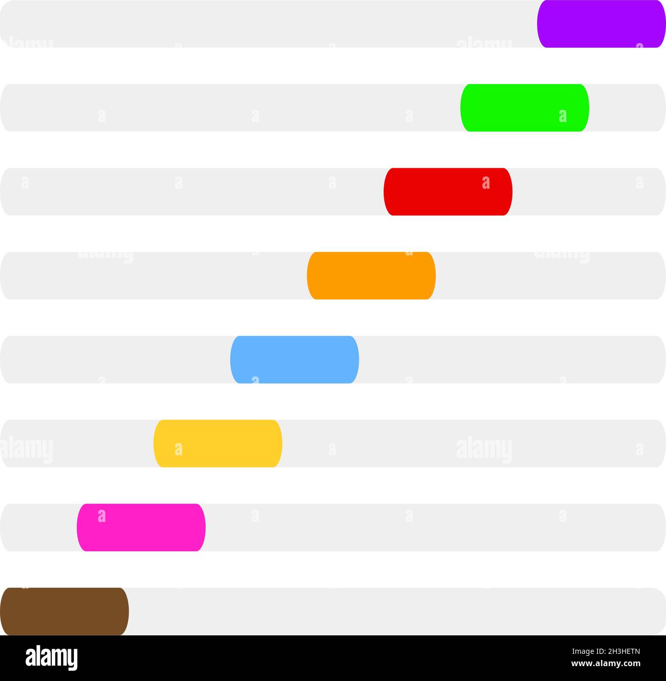 Progress, loading bars. Steps, phases, downloading loader bars - stock ...