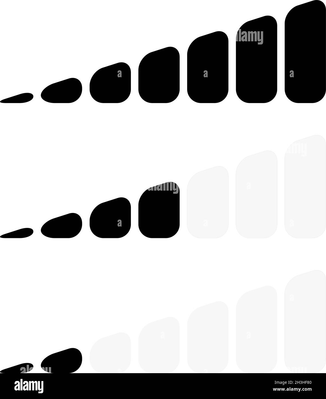 LEvel, progress indicator icon. Meter, gauge, yardstick symbol - stock ...