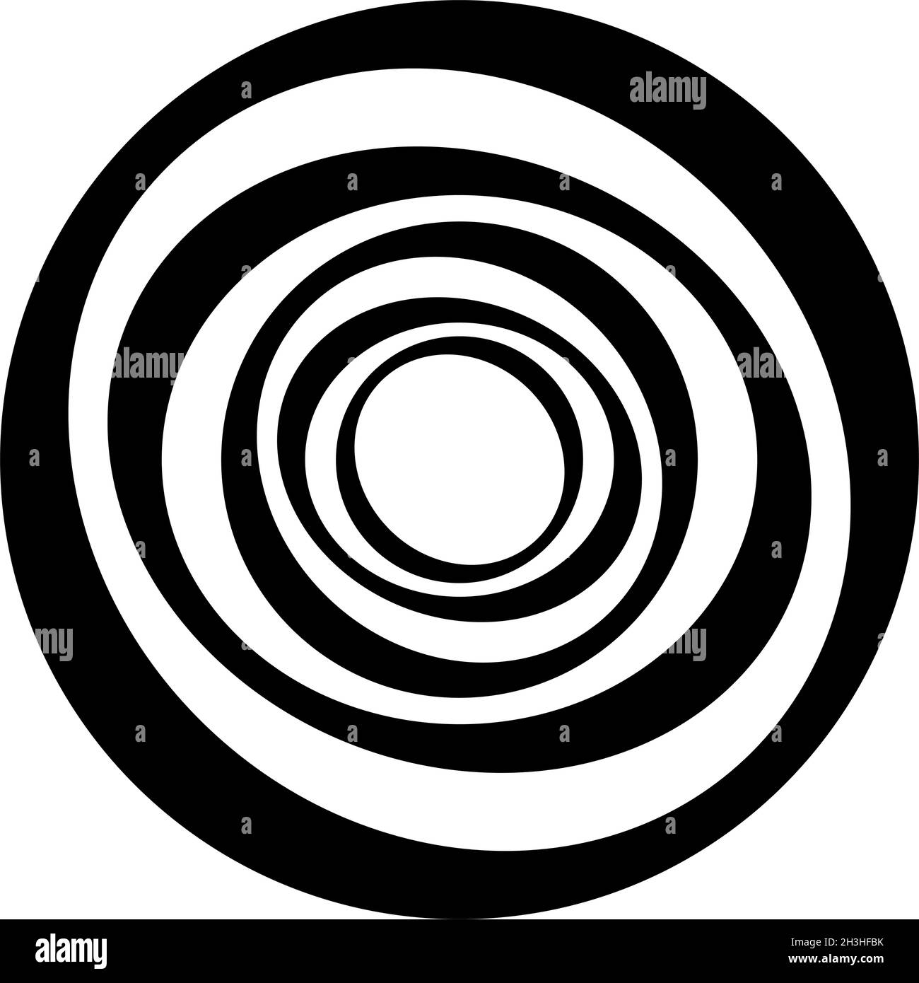 Concentric circles abstract visual design element - stock vector ...