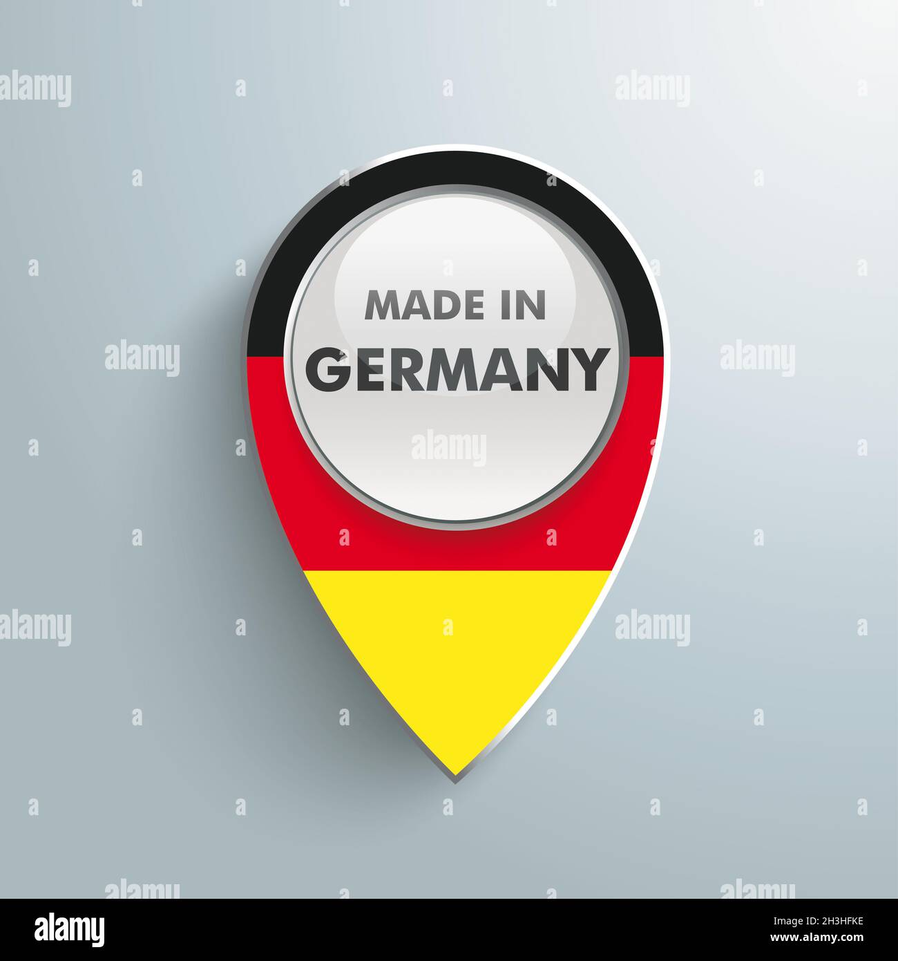 Location Marker made in Germany Stock Photo - Alamy