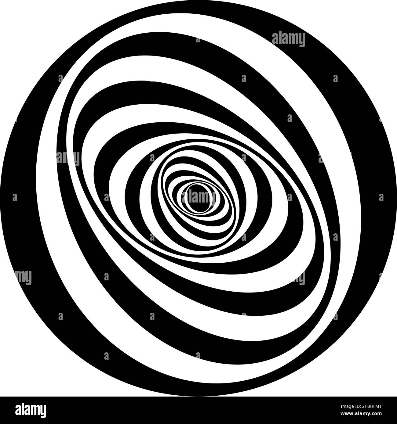 Concentric circles abstract visual design element - stock vector ...