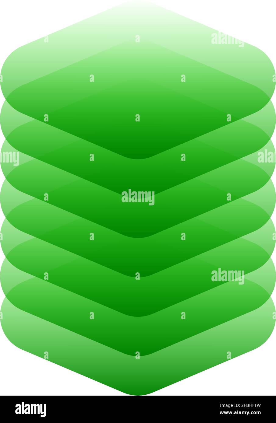 Stacked tower abstract server, HDD, hosting or building construction ...