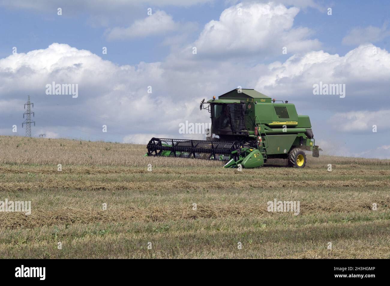 Threshing machine, modern Stock Photo - Alamy