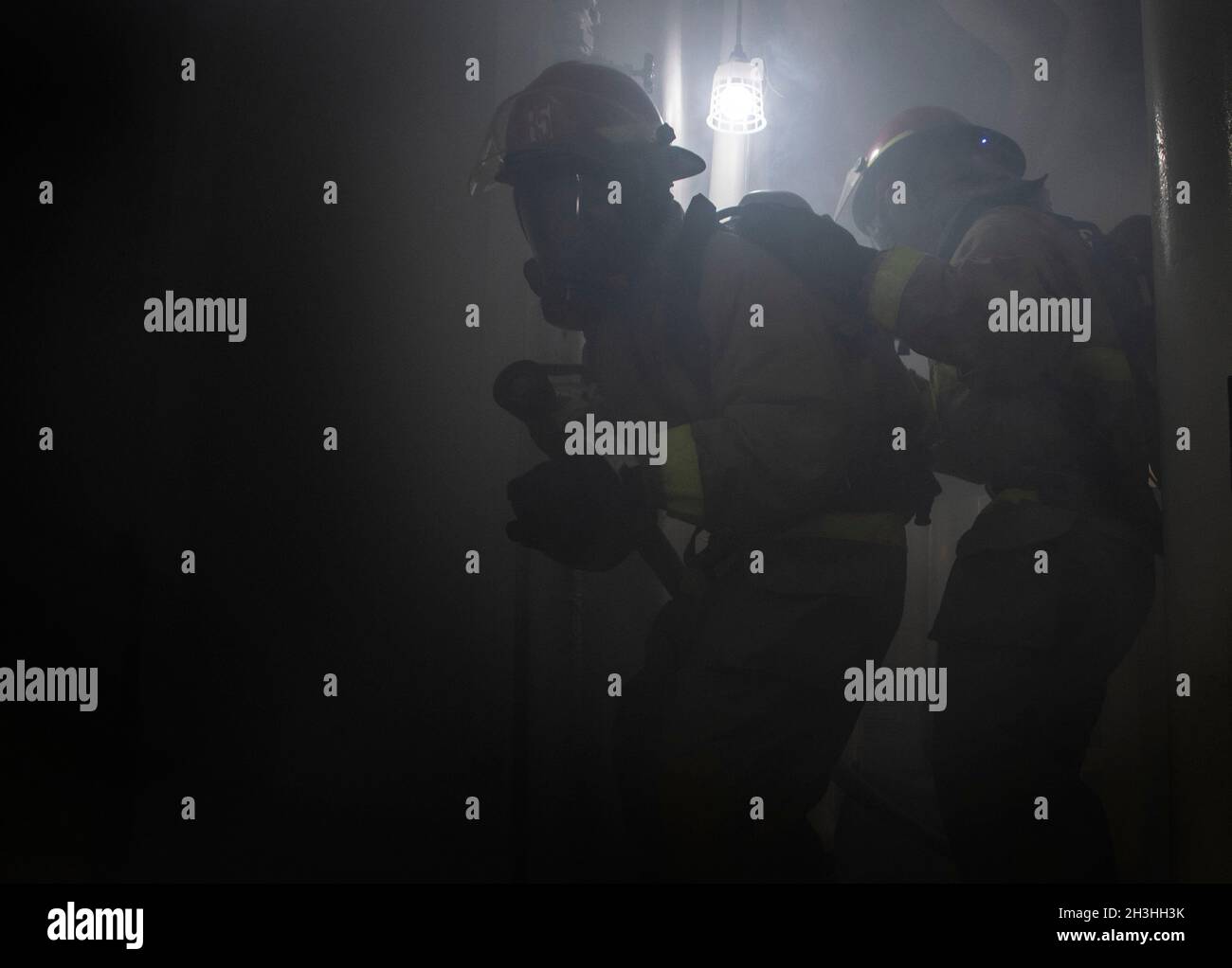 YOKOSUKA, Japan (Oct. 27, 2021) - Members of the in-port emergency team ...