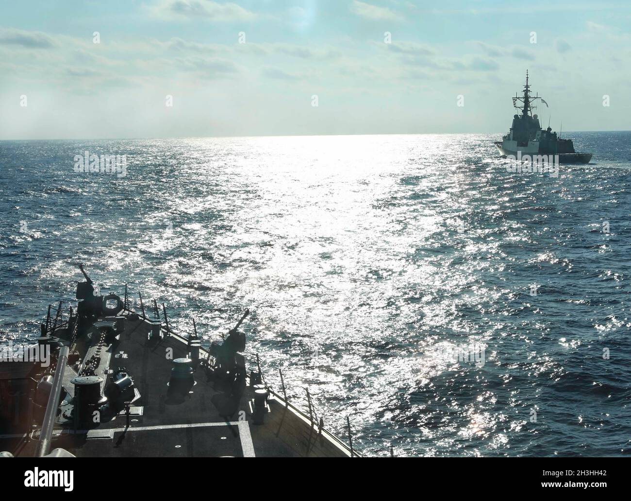 PHILIPPINE SEA (Oct. 25, 2021) Royal Australian Navy Hobart-class ...