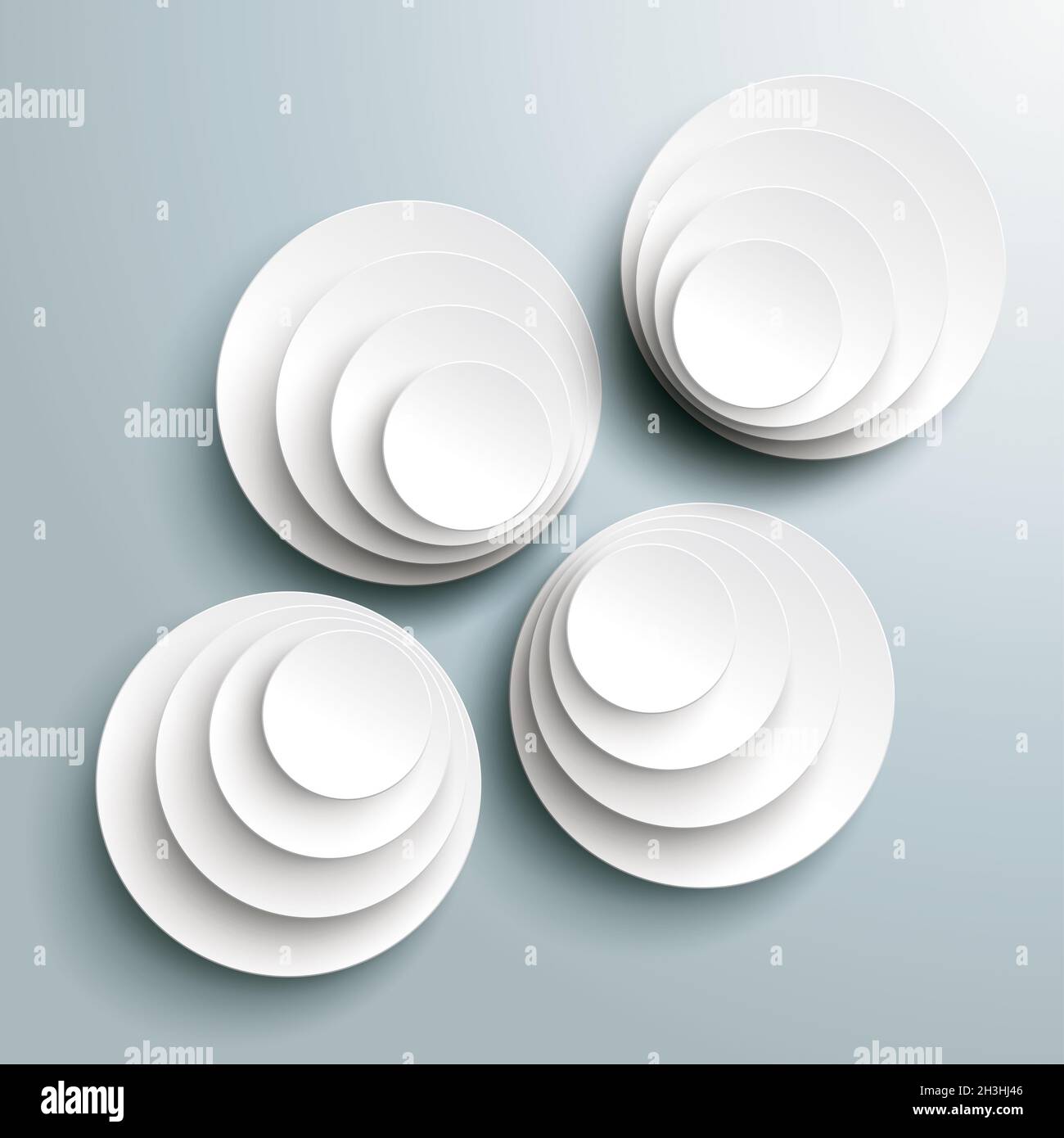 4 Bevel Circle in Circles Background Stock Photo - Alamy