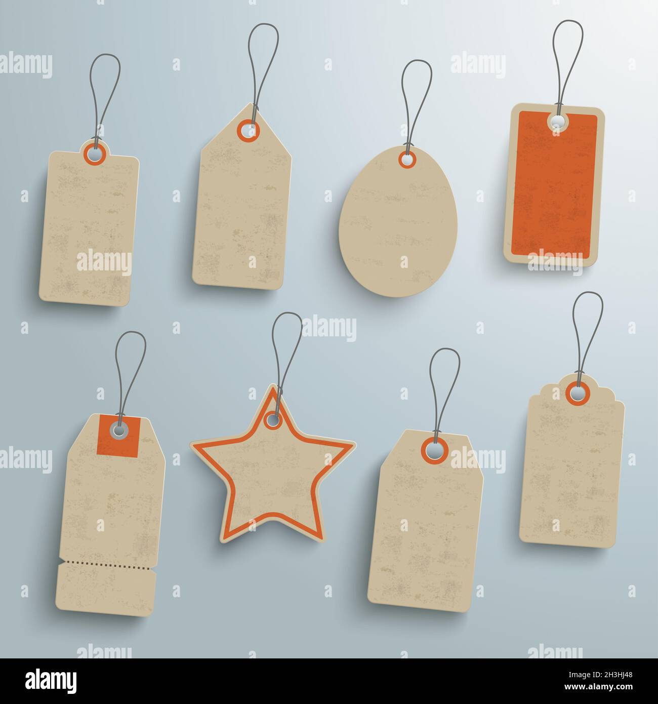 Vintage Price Stickers Set PiAd Stock Photo - Alamy