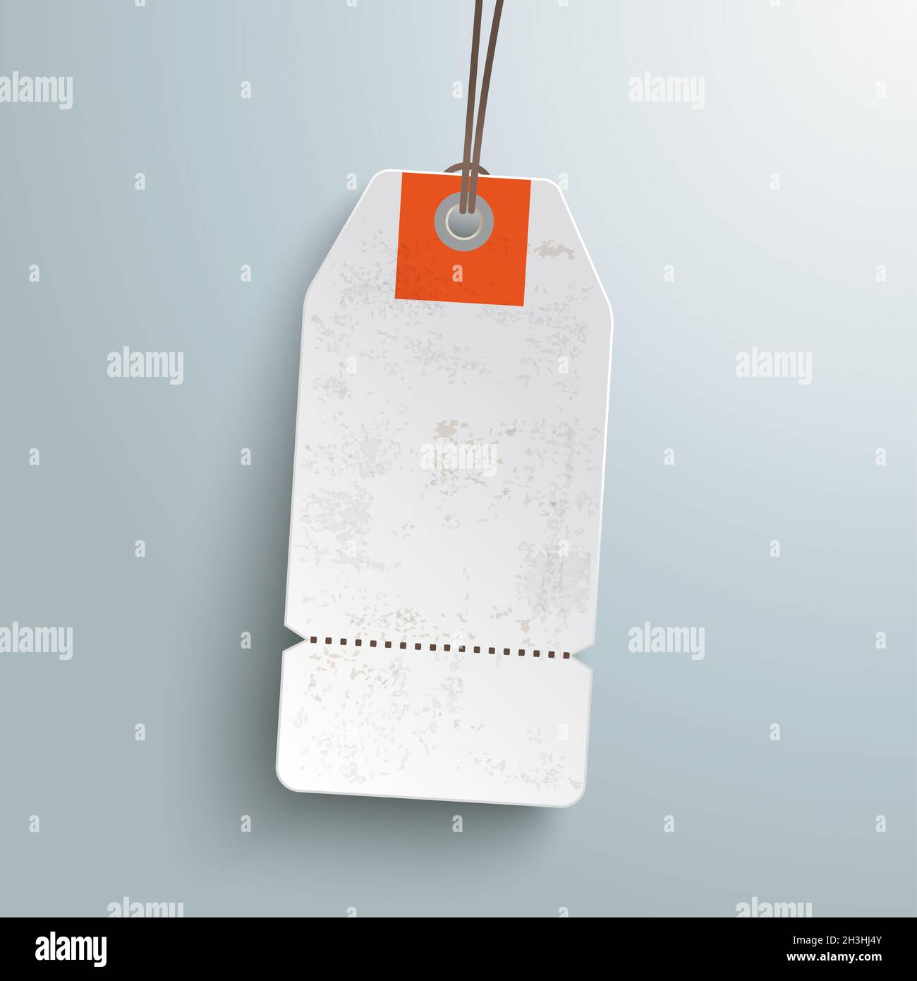 White Price Sticker Silver Background PiAd Stock Photo - Alamy