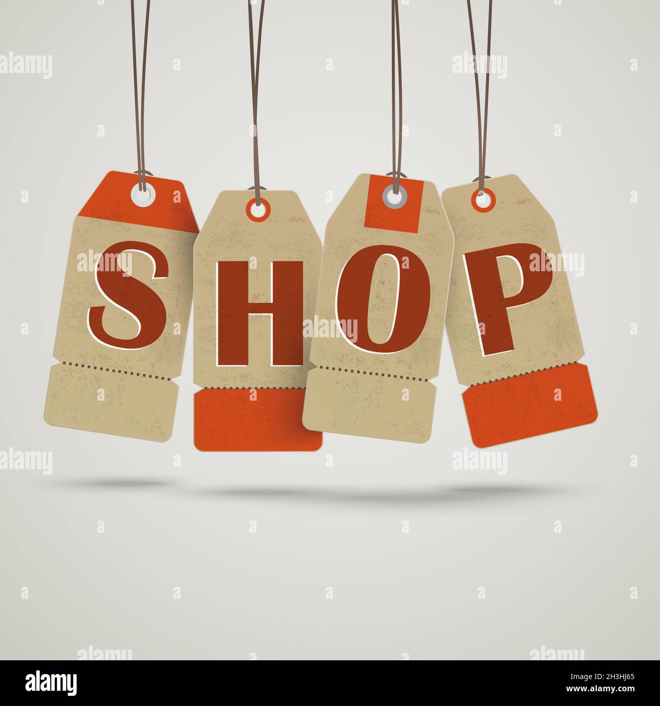 4 Vintage Price Sticker SHOP Stock Photo - Alamy