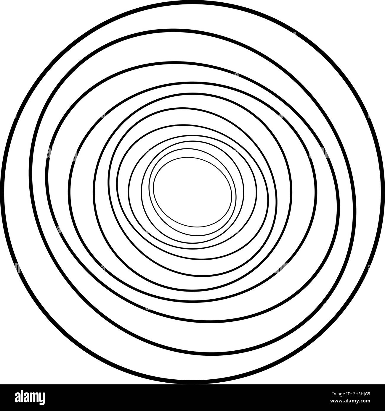 Concentric circles abstract visual design element - stock vector ...