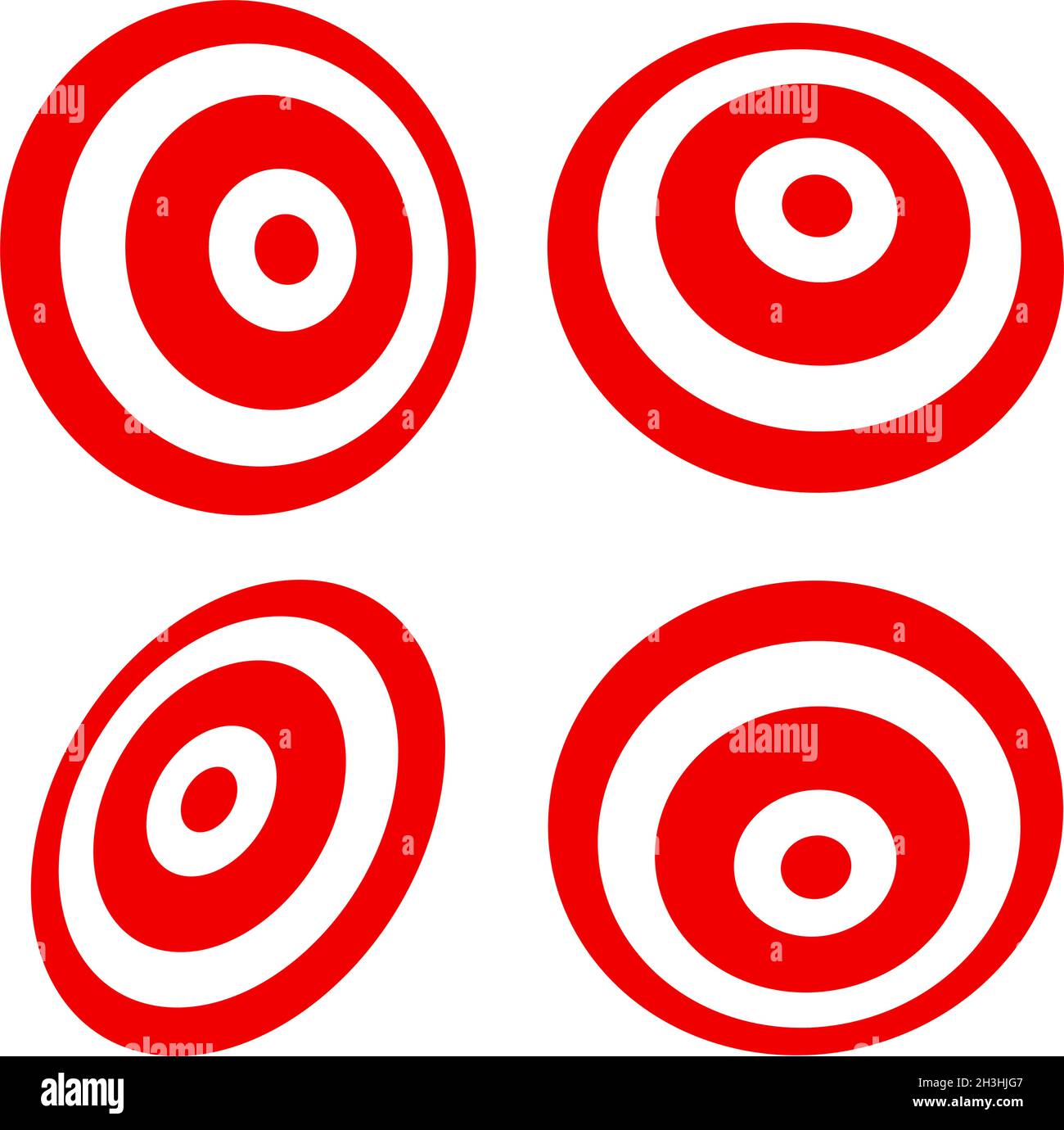 Red target, bulls eye icon - stock vector illustration, clip-art ...