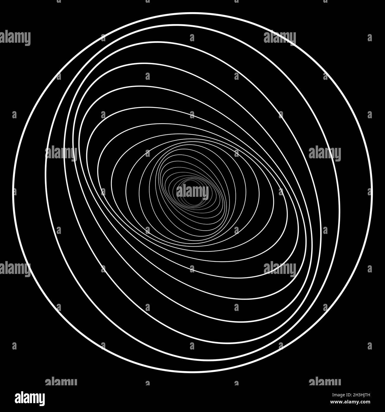 Concentric circles abstract visual design element - stock vector ...
