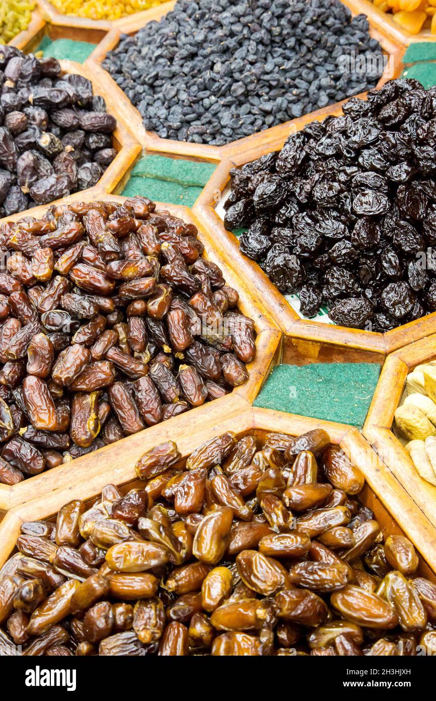 Dried fruit and nuts mix in Dubai market Stock Photo - Alamy