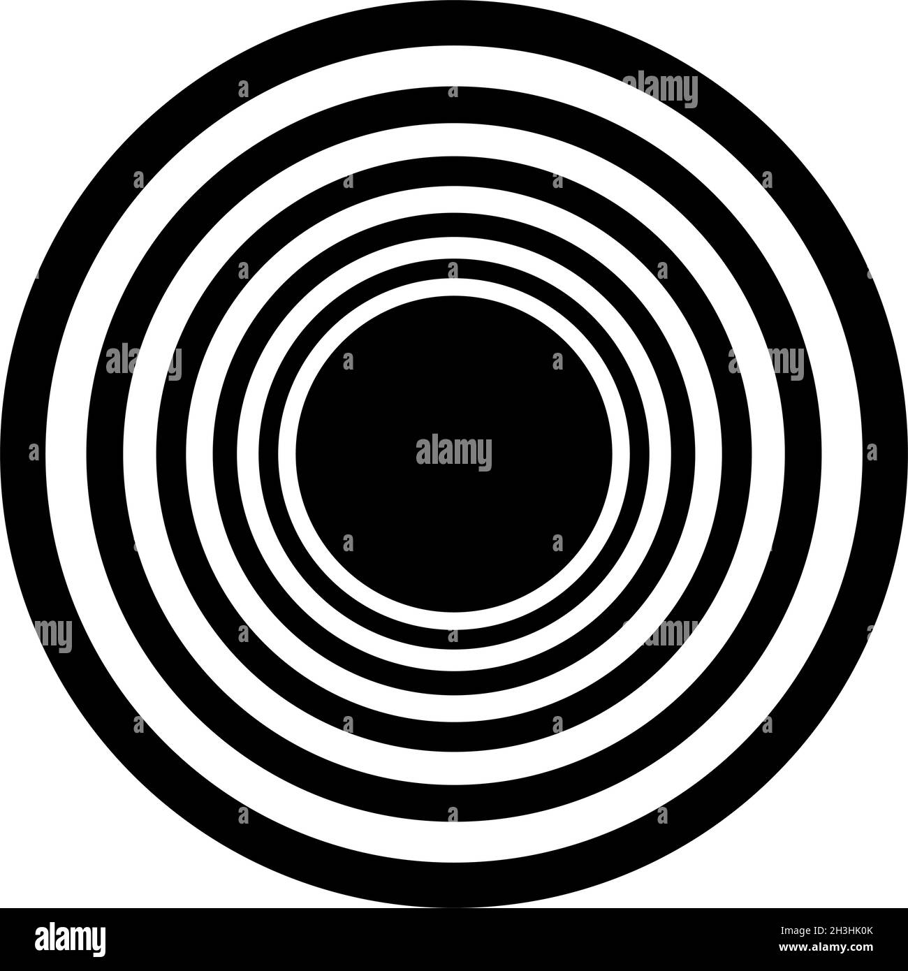 Concentric circles abstract visual design element - stock vector ...