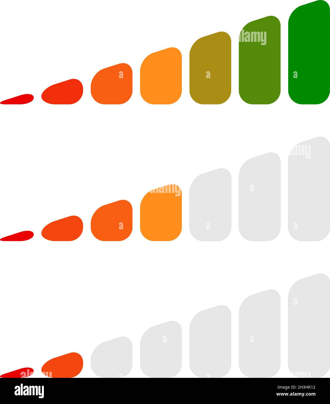 LEvel, progress indicator icon. Meter, gauge, yardstick symbol - stock ...