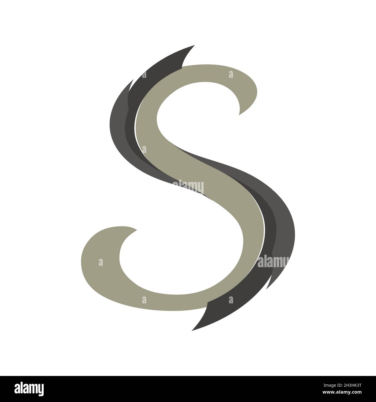Classic design letter S vector image for element design. Vector ...