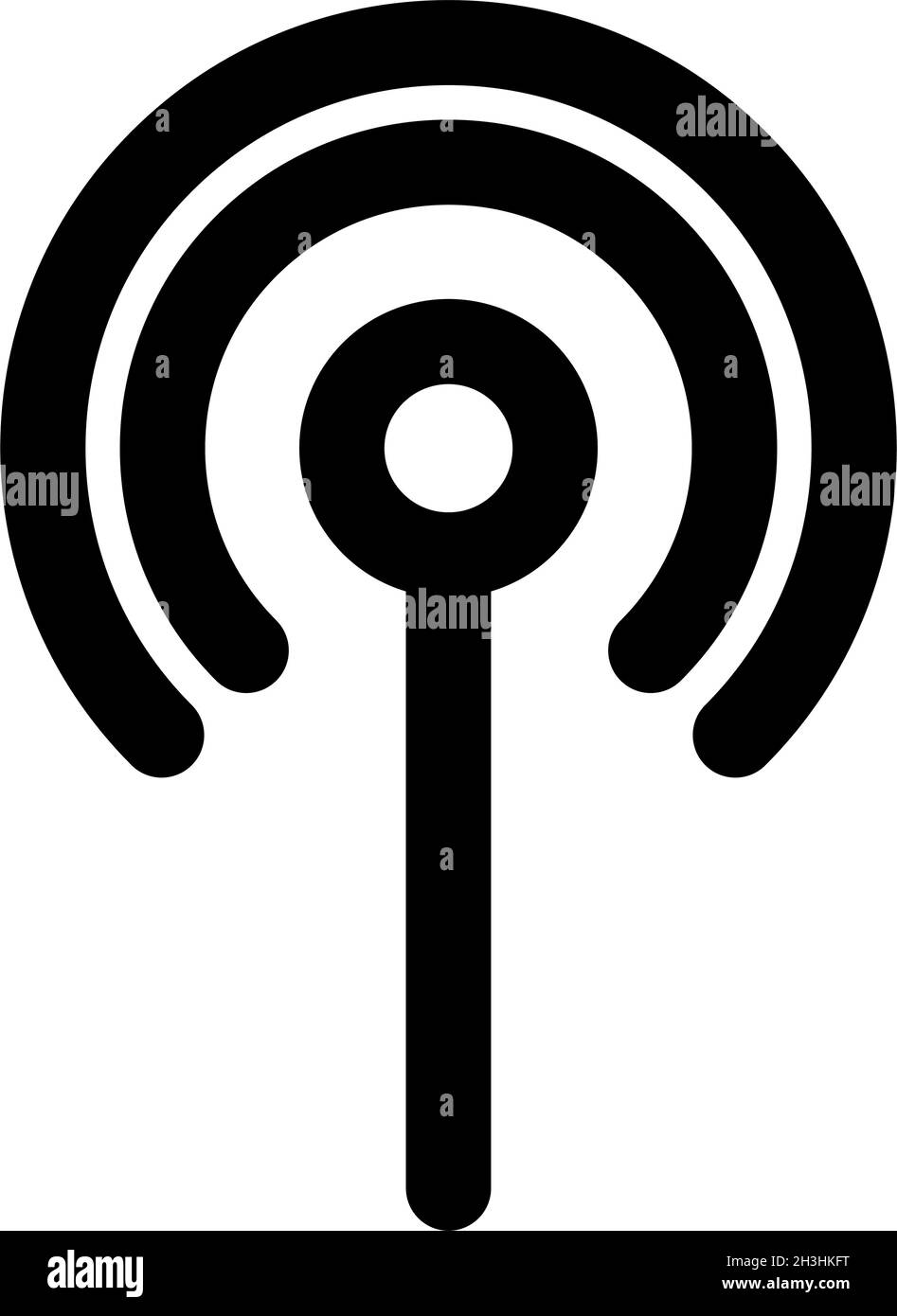 Cordless / Wireless connection, Wifi signal symbol, icon for telecom ...