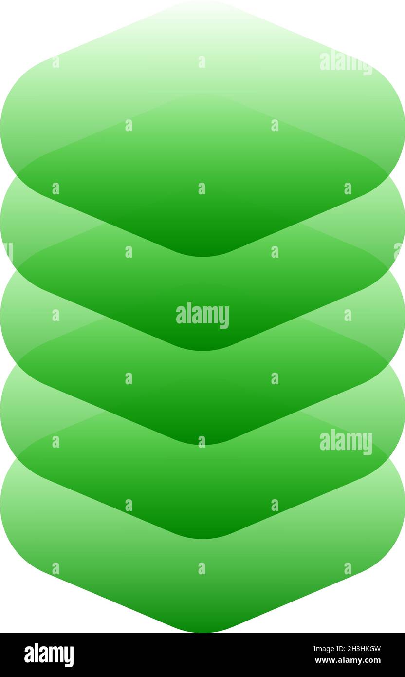 Stacked tower abstract server, HDD, hosting or building construction ...