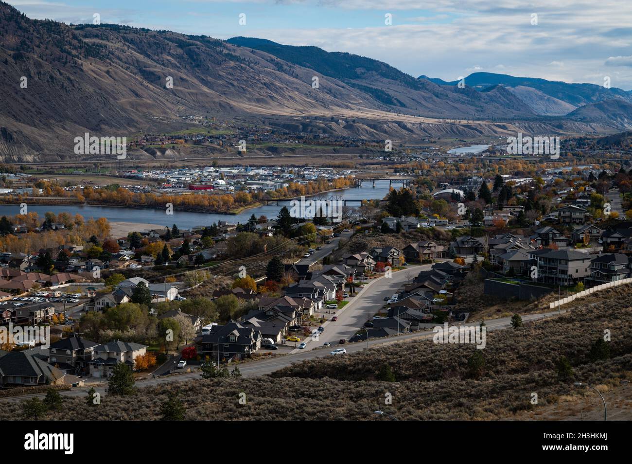 View looking east from Thompson River University of the South Thompson ...