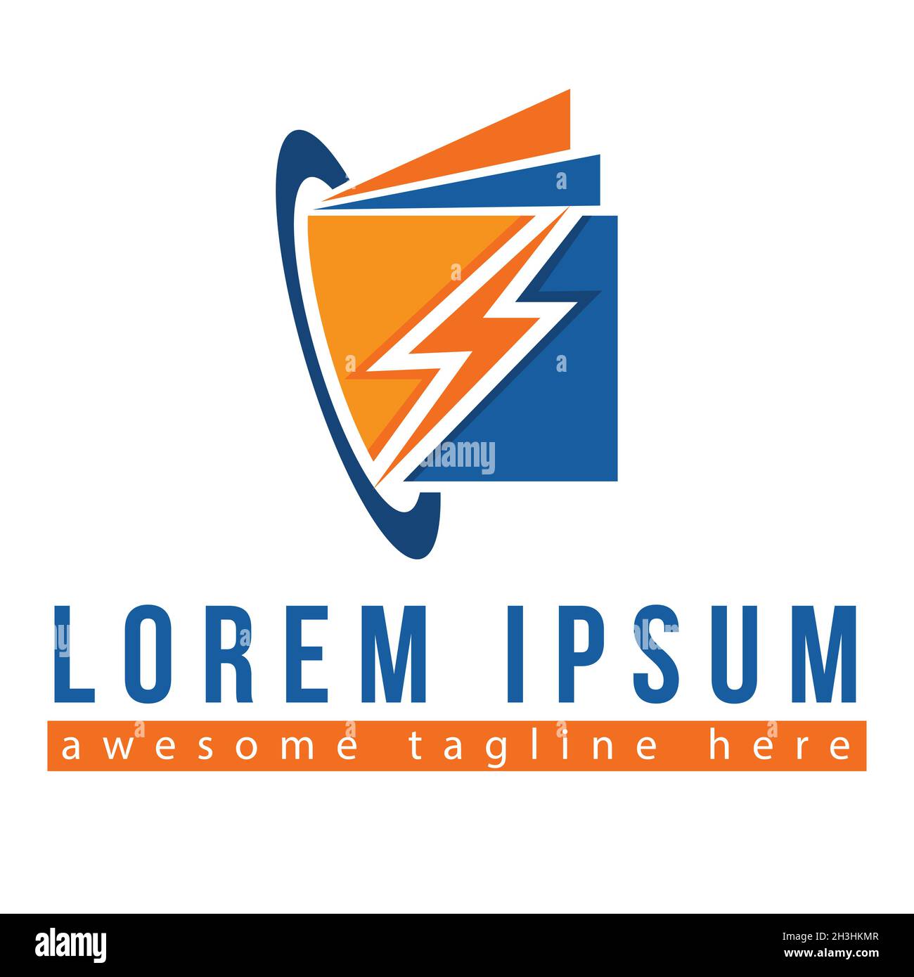 Thunderbolt symbol black and white hi-res stock photography and images ...