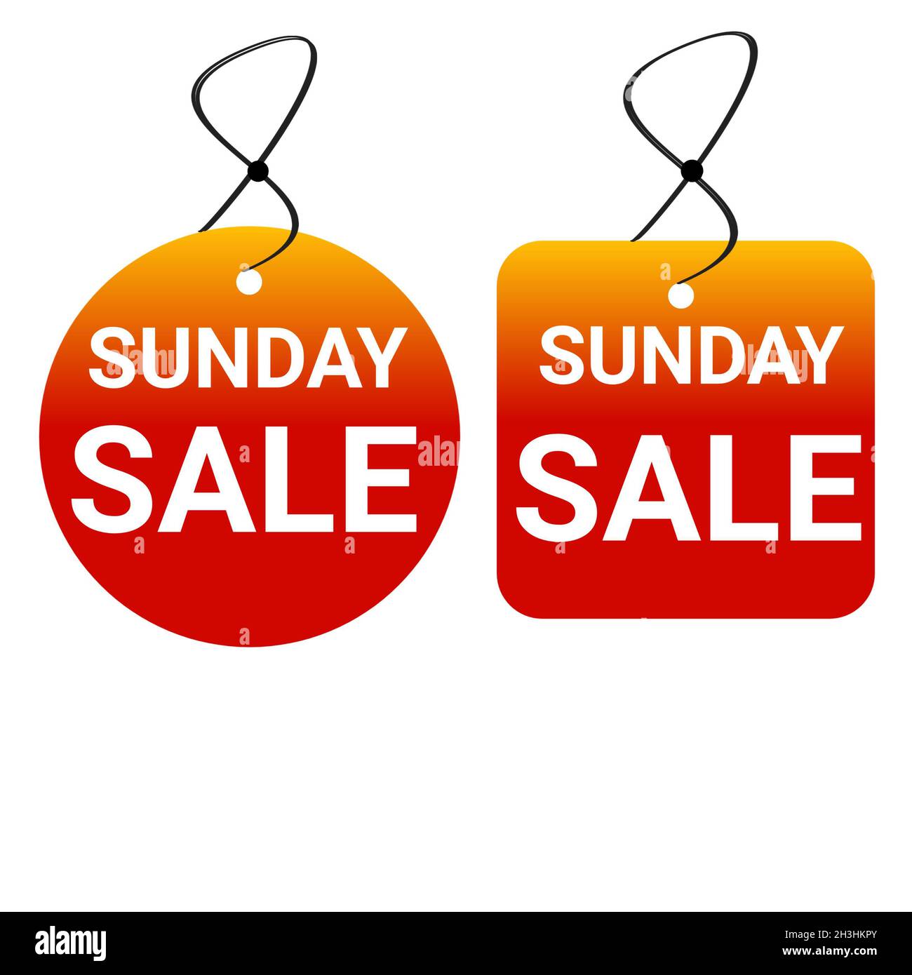 Sunday sale sticker icon business promotion Stock Photo - Alamy