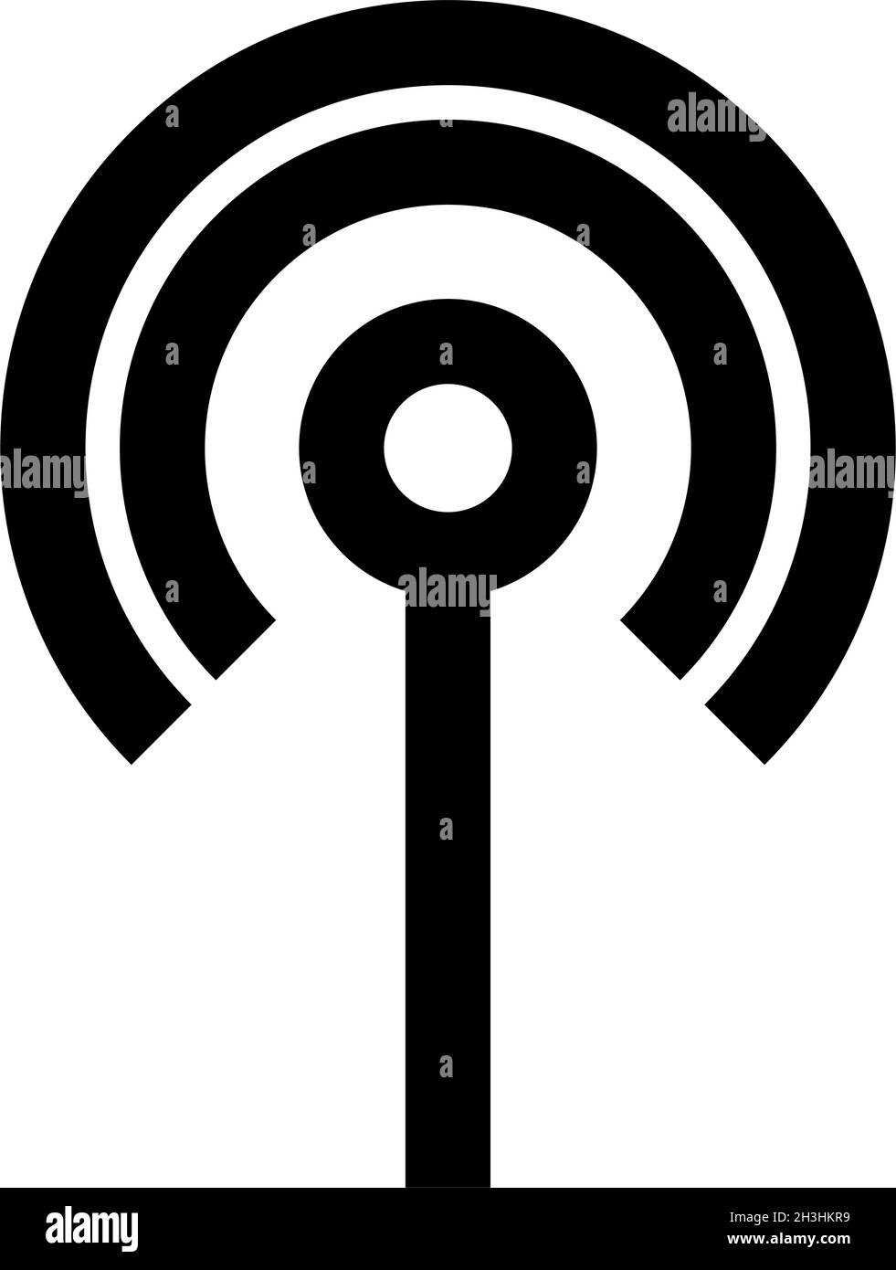Cordless / Wireless connection, Wifi signal symbol, icon for telecom ...