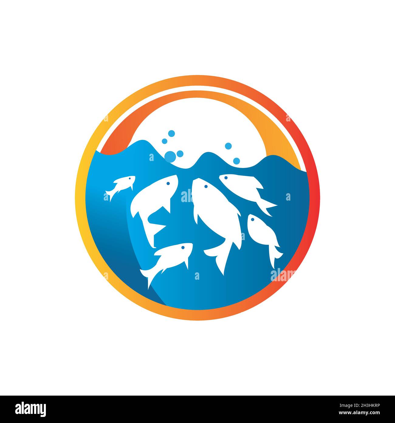 Fish symbol design template for fish merchant or seafood restaurant ...