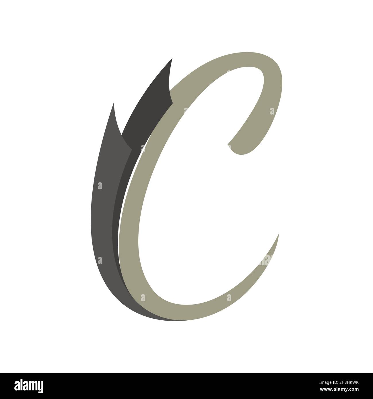 Classic design letter C vector image for element design. Vector ...