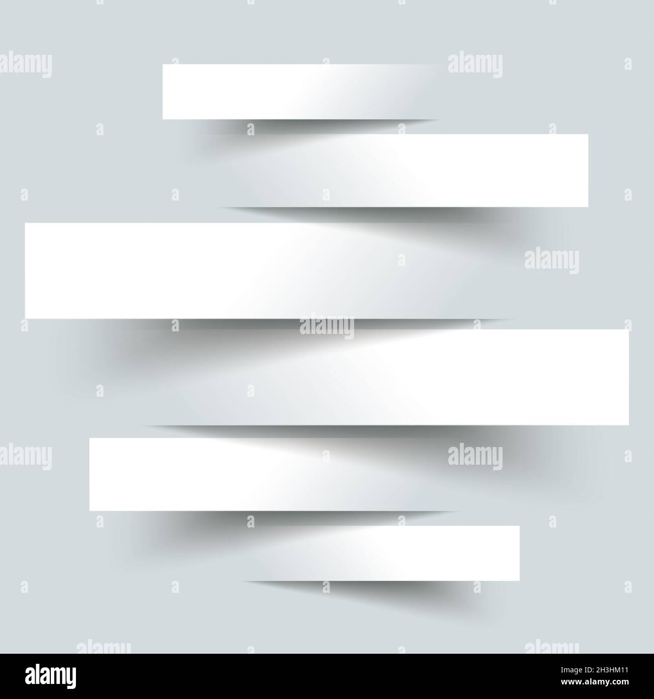 Infographic 6 Various Cutting Banners Stock Photo - Alamy