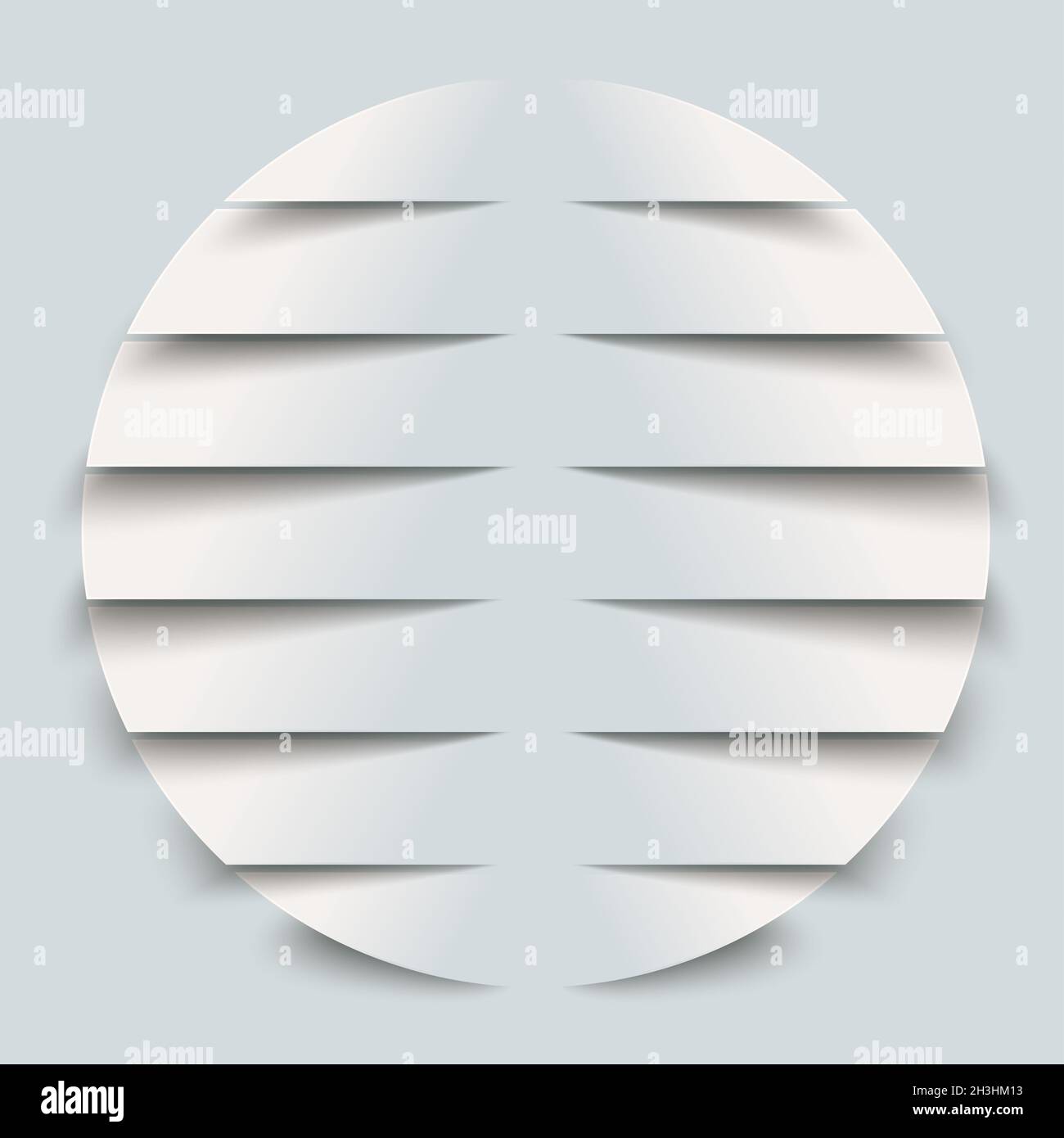 Cutting Paper Circle Banners Stock Photo - Alamy