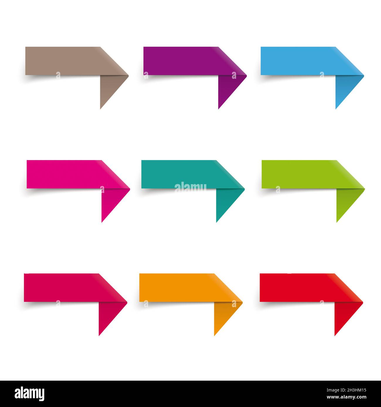 Infographic Elements Buckling Papers Stock Photo - Alamy