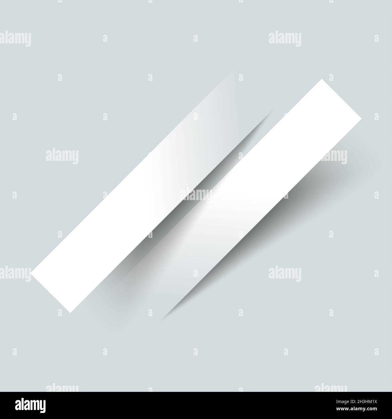 Infographic 2 Cutting Bevel Banners Stock Photo - Alamy