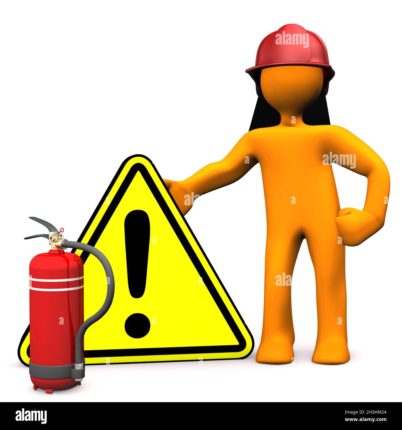 Fireman at work Cut Out Stock Images & Pictures - Alamy
