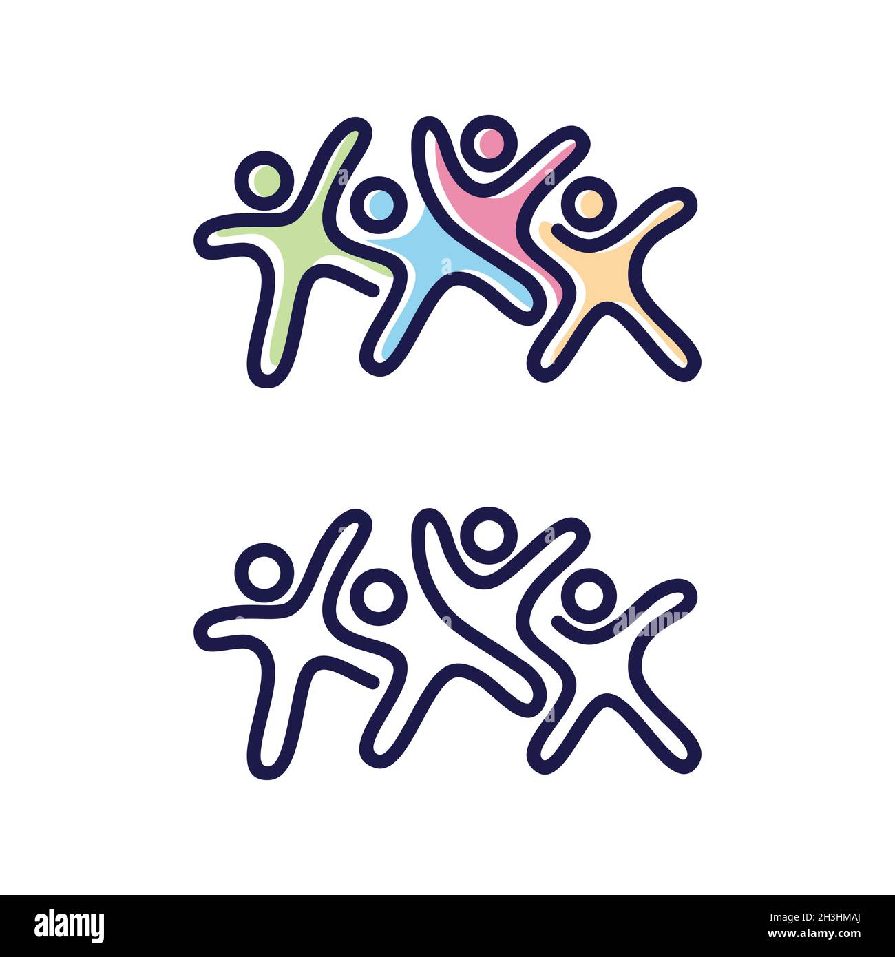 Four member Stock Vector Images - Alamy