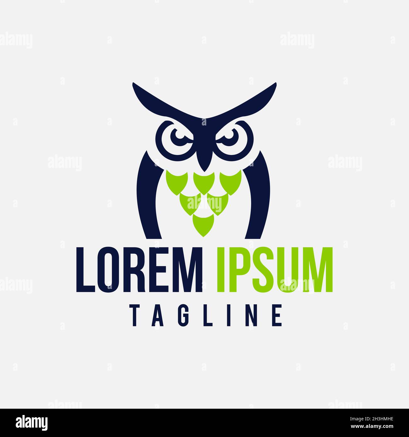 Simple design owl mascot design symbol. Vector illustration EPS.8 EPS ...
