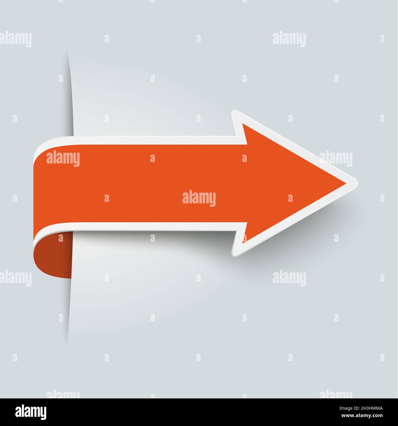 Big Orange Arrow Stock Photo - Alamy