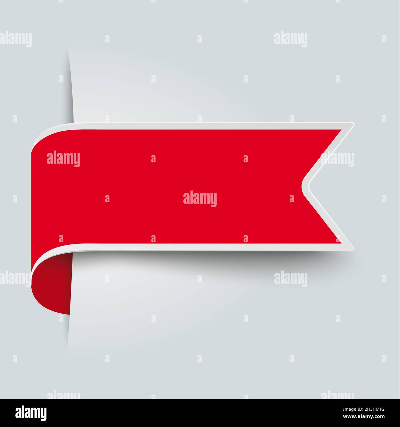 Big Red Flag Banner Stock Photo - Alamy