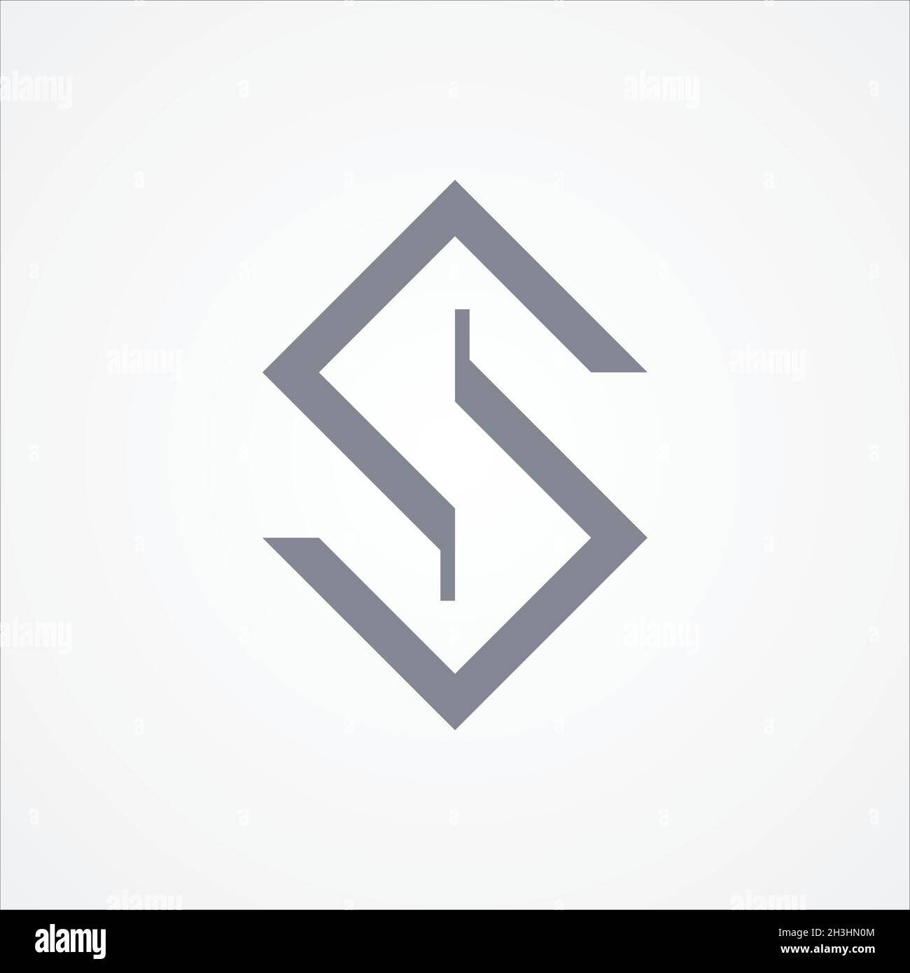 Design letter S in square style For your best business symbol. Abstract ...