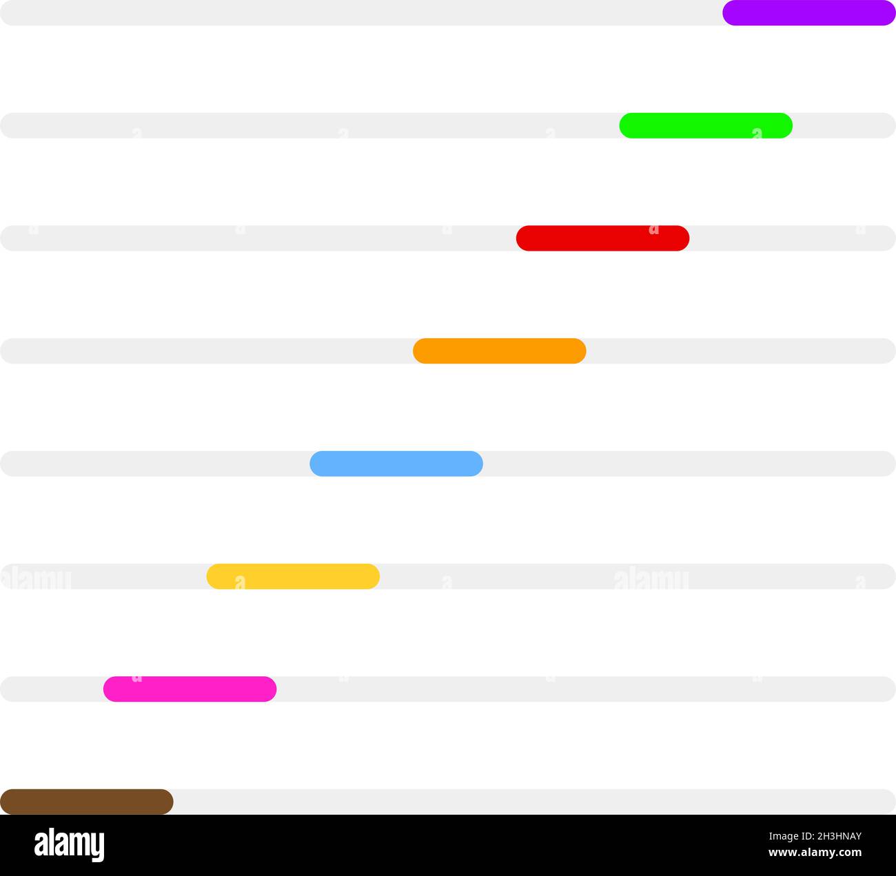 Progress, loading bars. Steps, phases, downloading loader bars - stock ...