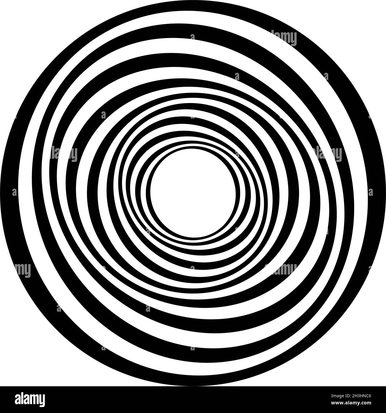 Concentric circles abstract visual design element - stock vector ...
