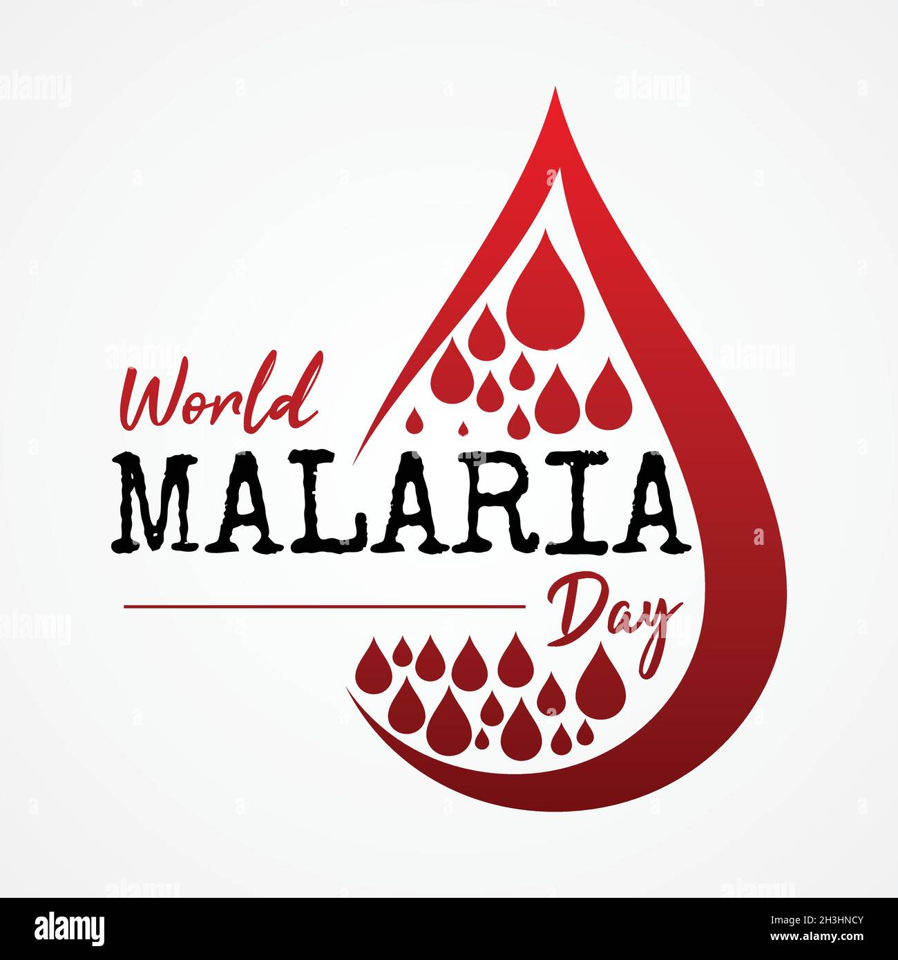 World Malaria Day vector letter for element design. International ...