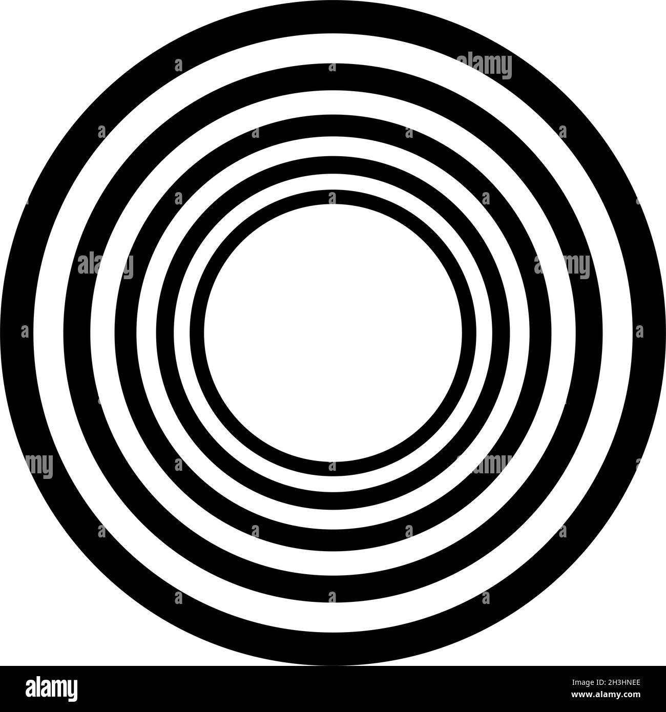 Concentric circles abstract visual design element - stock vector ...