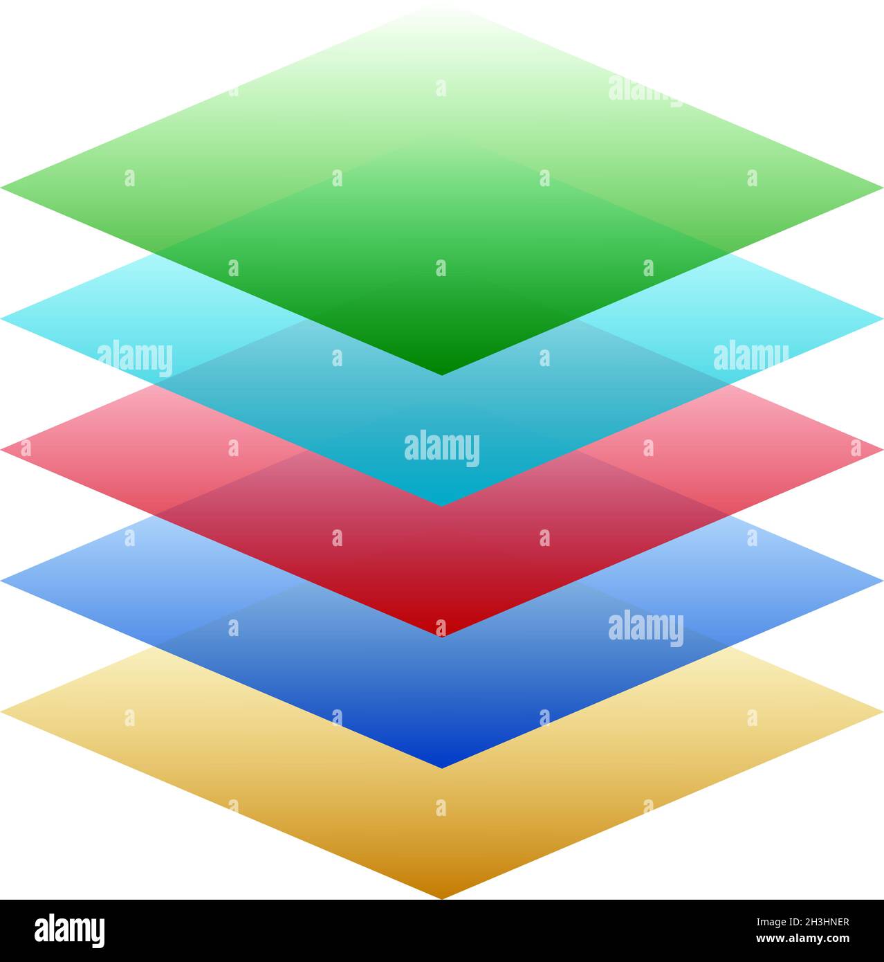 Stacked tower abstract server, HDD, hosting or building construction ...