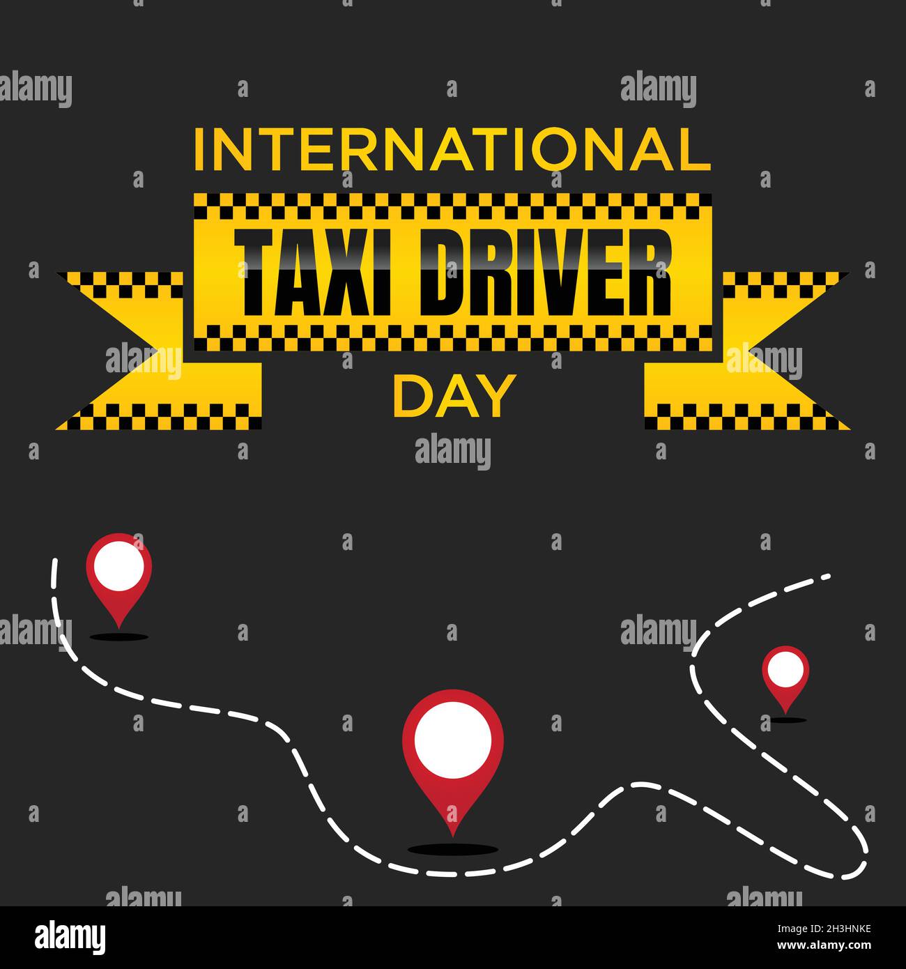 International Taxi Driver Day template design for element design. March ...