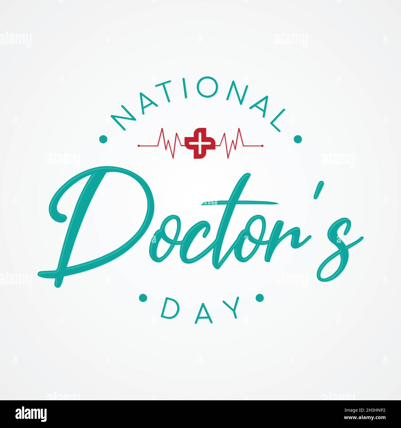 Creative national doctors day greeting hi-res stock photography and ...